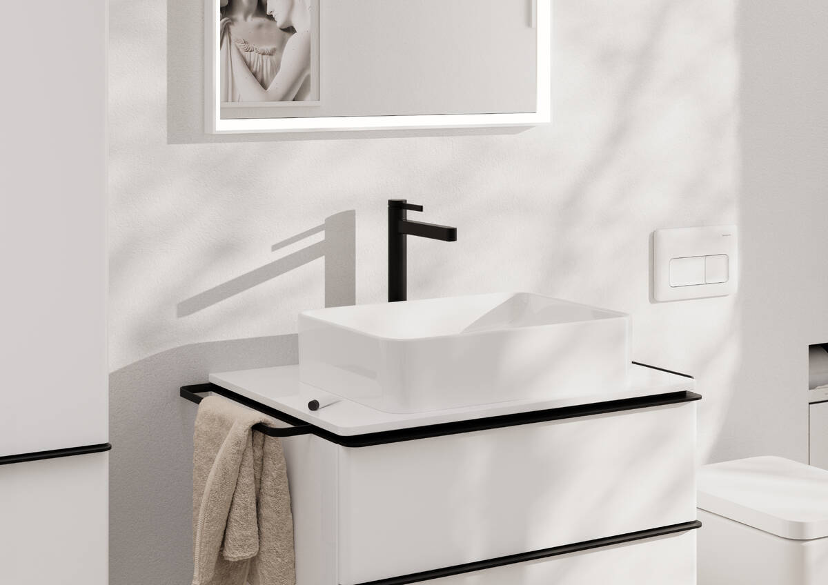 hansgrohe Finoris bateria umywalkowa wysoka 260 z kompletem odpływowym ...